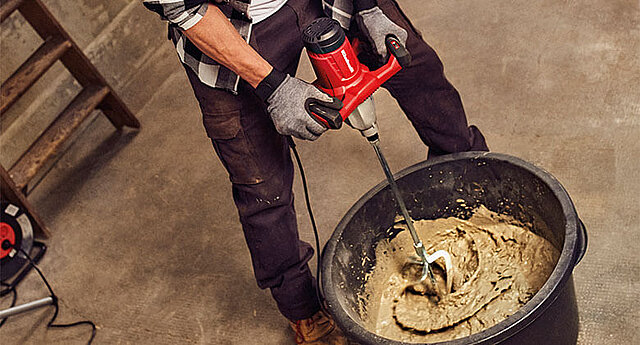 Practical stirrers for mortar and paint from Einhell | Einhell.co.za